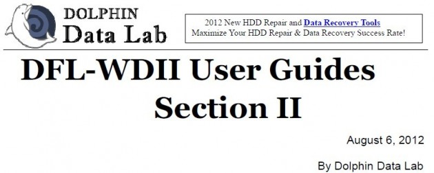 Advanced HDD Repair Guide For DFL-WDII Is Available - Dolphin Data Lab