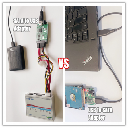 USB to SATA adapter vs SATA to USB adapter - Dolphin Data Lab